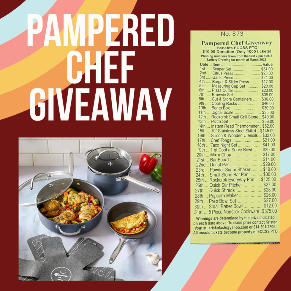 Pampered Chef & Marianna Hoagie Orders Due | Elk County Catholic School ...